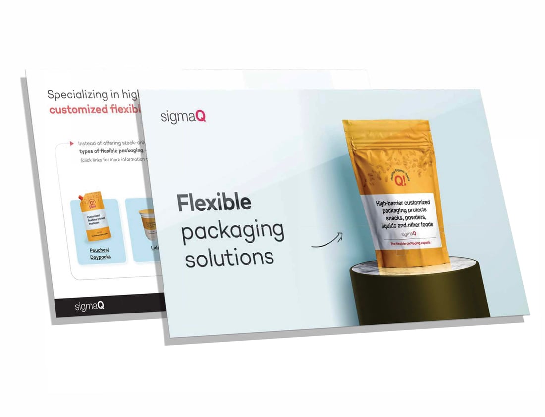 Download a Solutions Sheet - Customized Flexible Packaging by SigmaQ